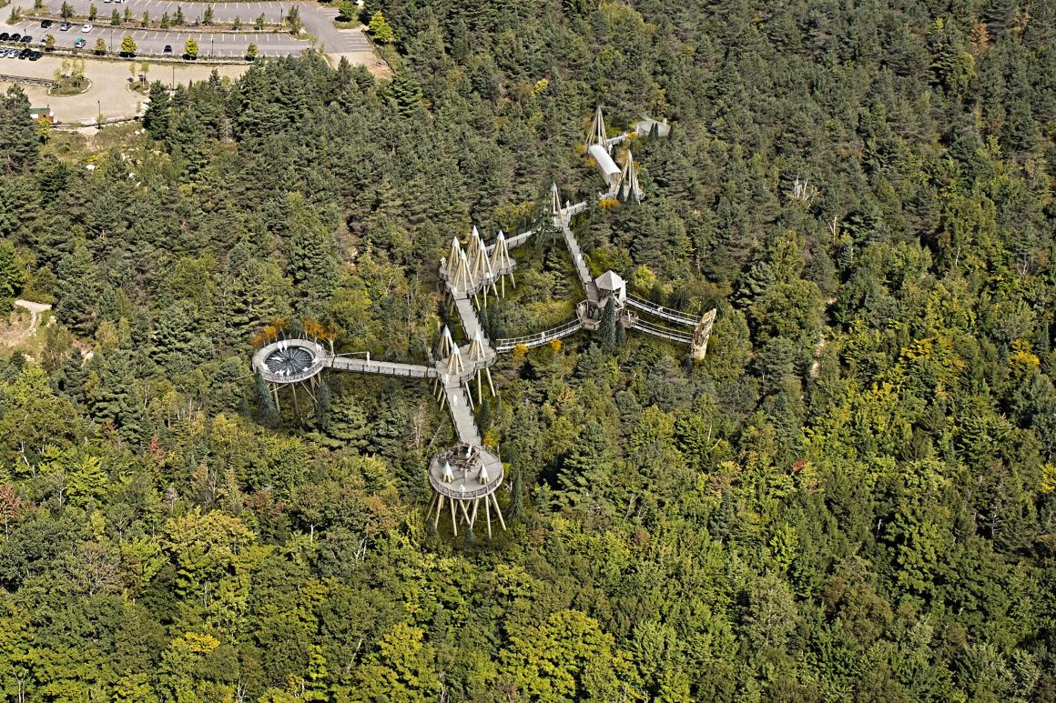 有树穴、鸟巢、空中儿童蜘蛛网的超级野生步道 / Linearscape – mooool木藕设计网