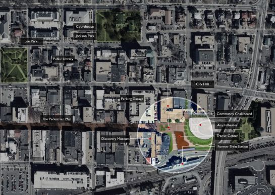 The community chalkboard + podium by Siteworks Studio – mooool