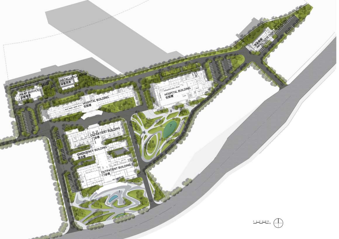 Landscape of Panzhou People’s Hospital by MIND STUDIO – mooool