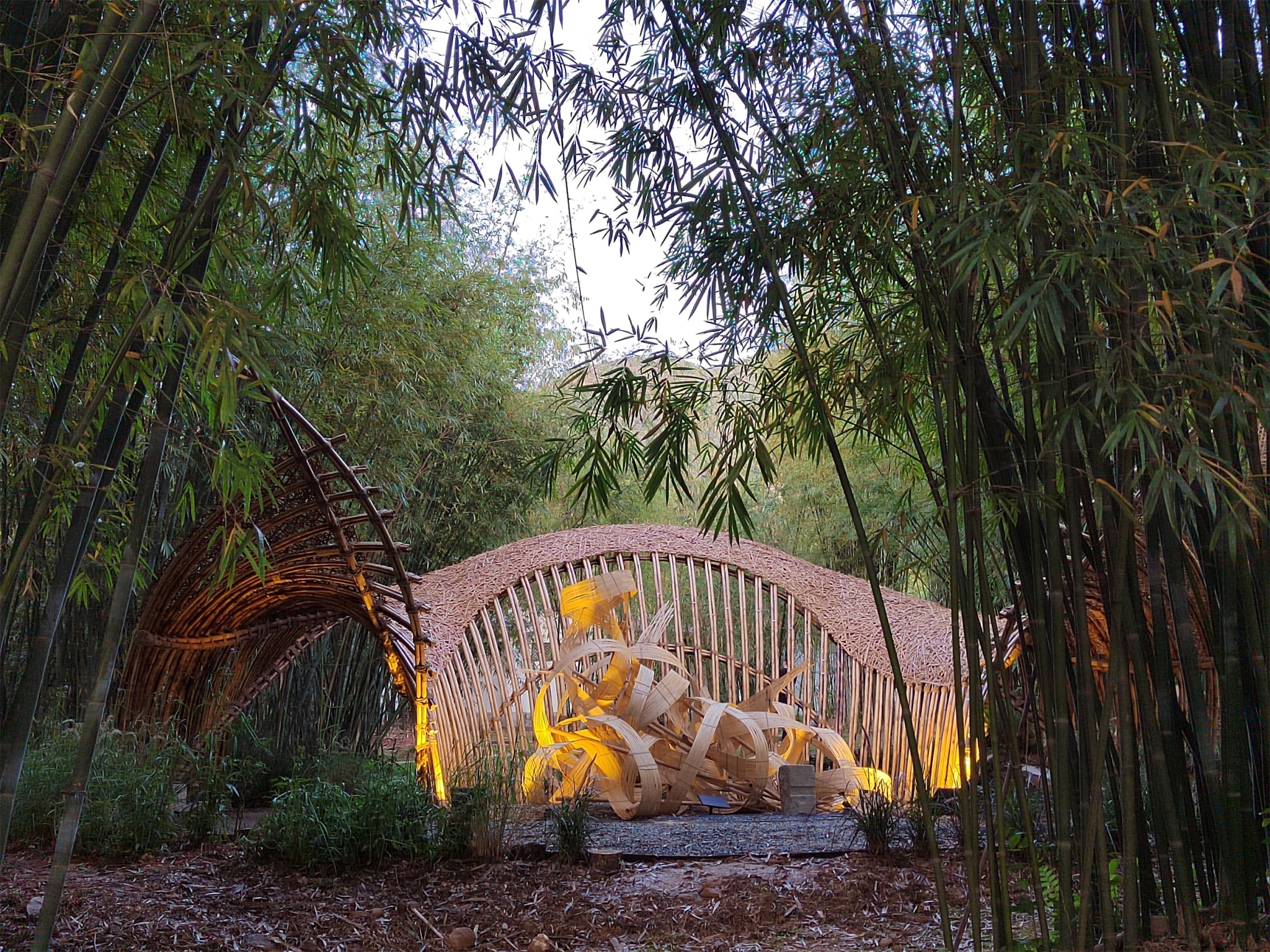 “Surging” -Post station in the bamboo forest by Beryl Environmental Art ...