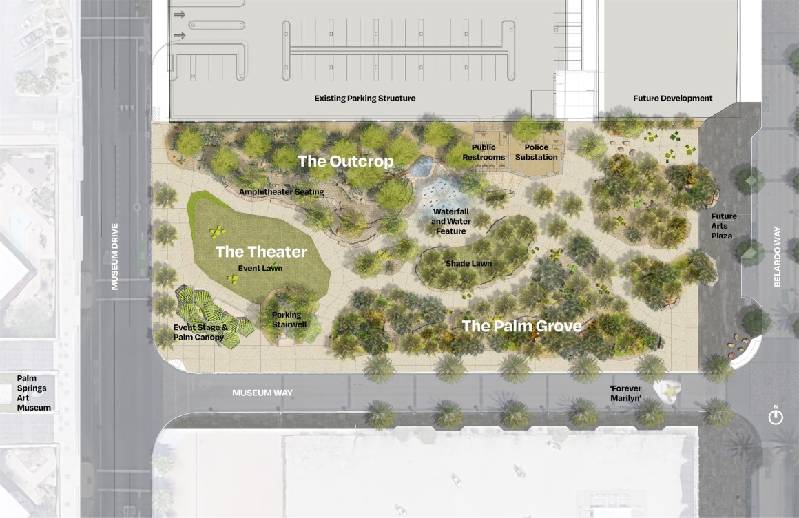 棕榈泉市中心公园：2022 ASLA 综合设计类卓越奖 / RIOS – mooool木藕设计网