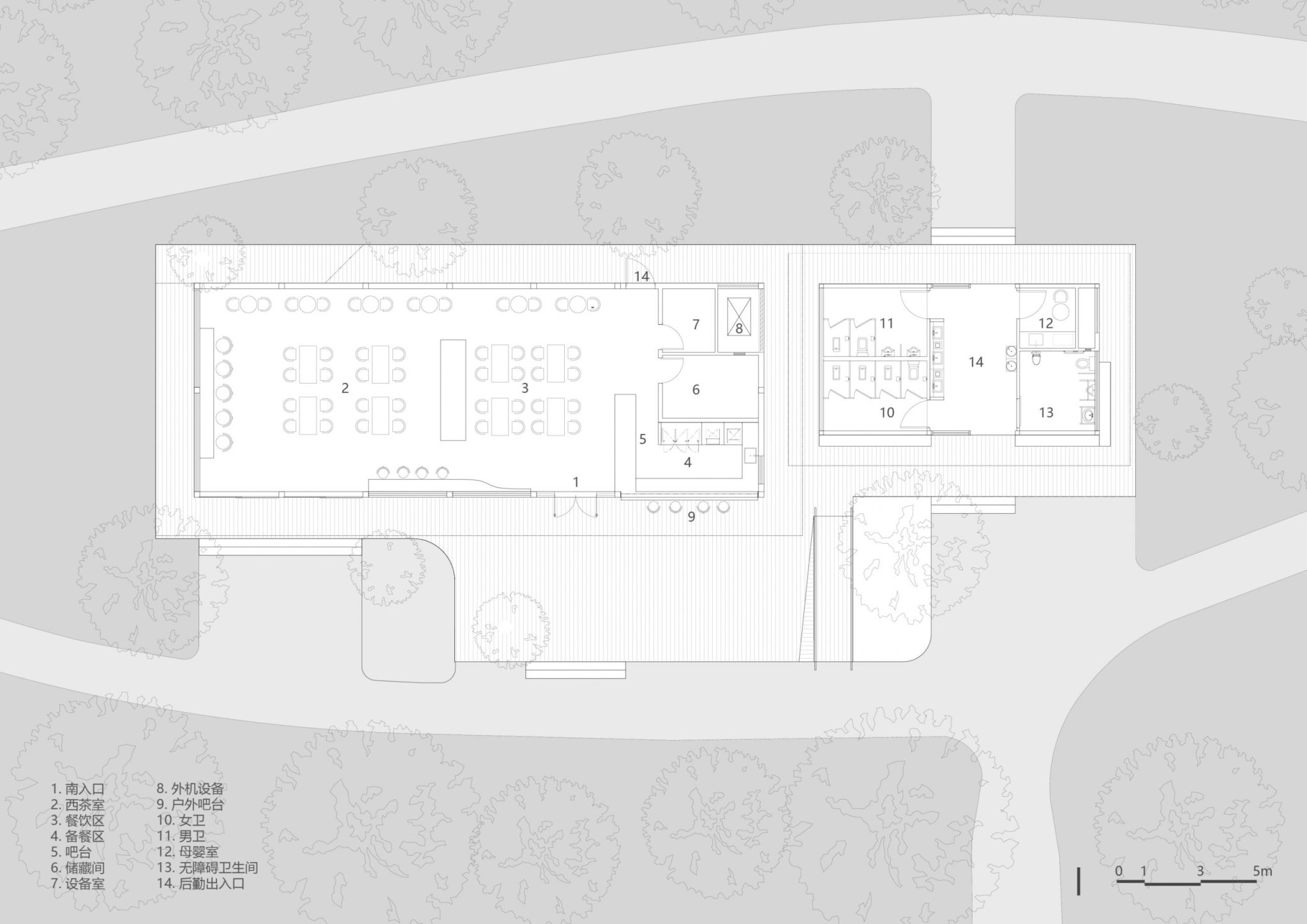 大沙河生态长廊 滨水茶室 / ZAD鸷飞建筑 – mooool木藕设计网