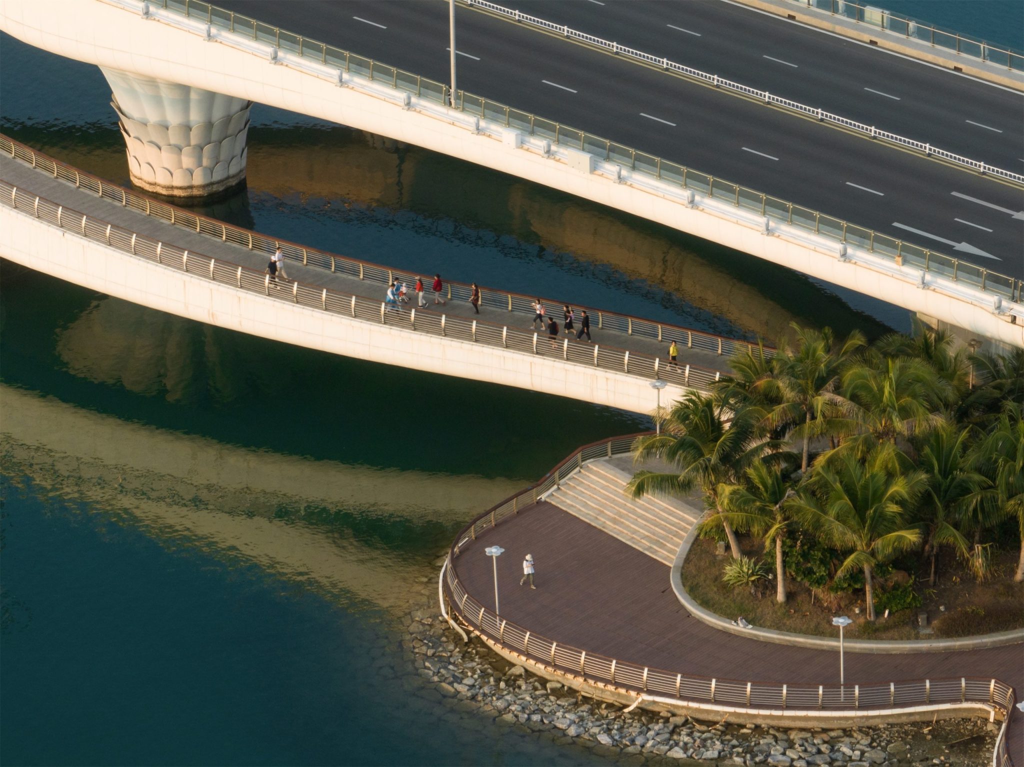 Landscape Bridge of No.1 Haihua Island, Danzhou City, Hainan Province ...