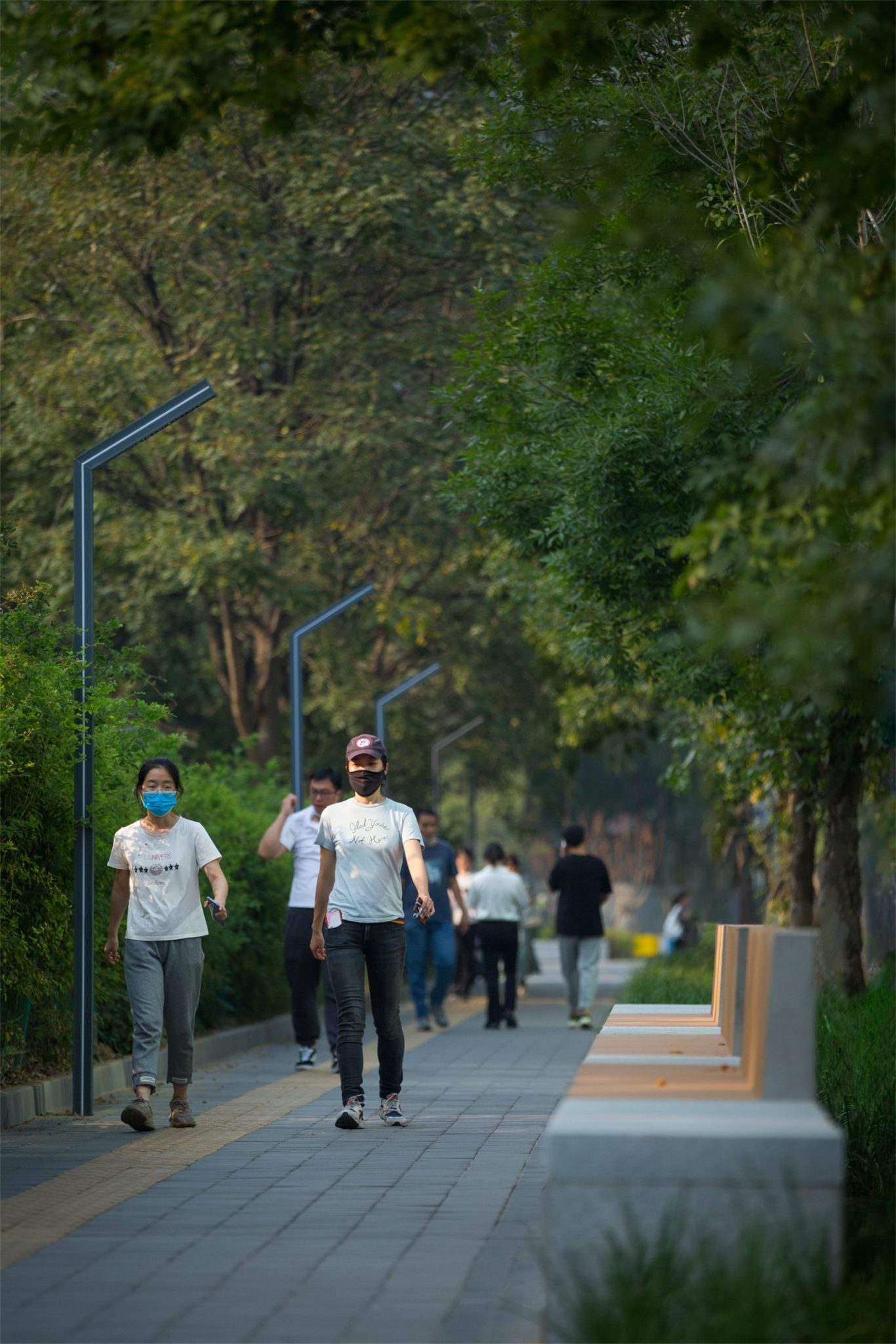 Landscape renewal of U-shaped Road in Shangdi, Beijing by Zhang Jin ...