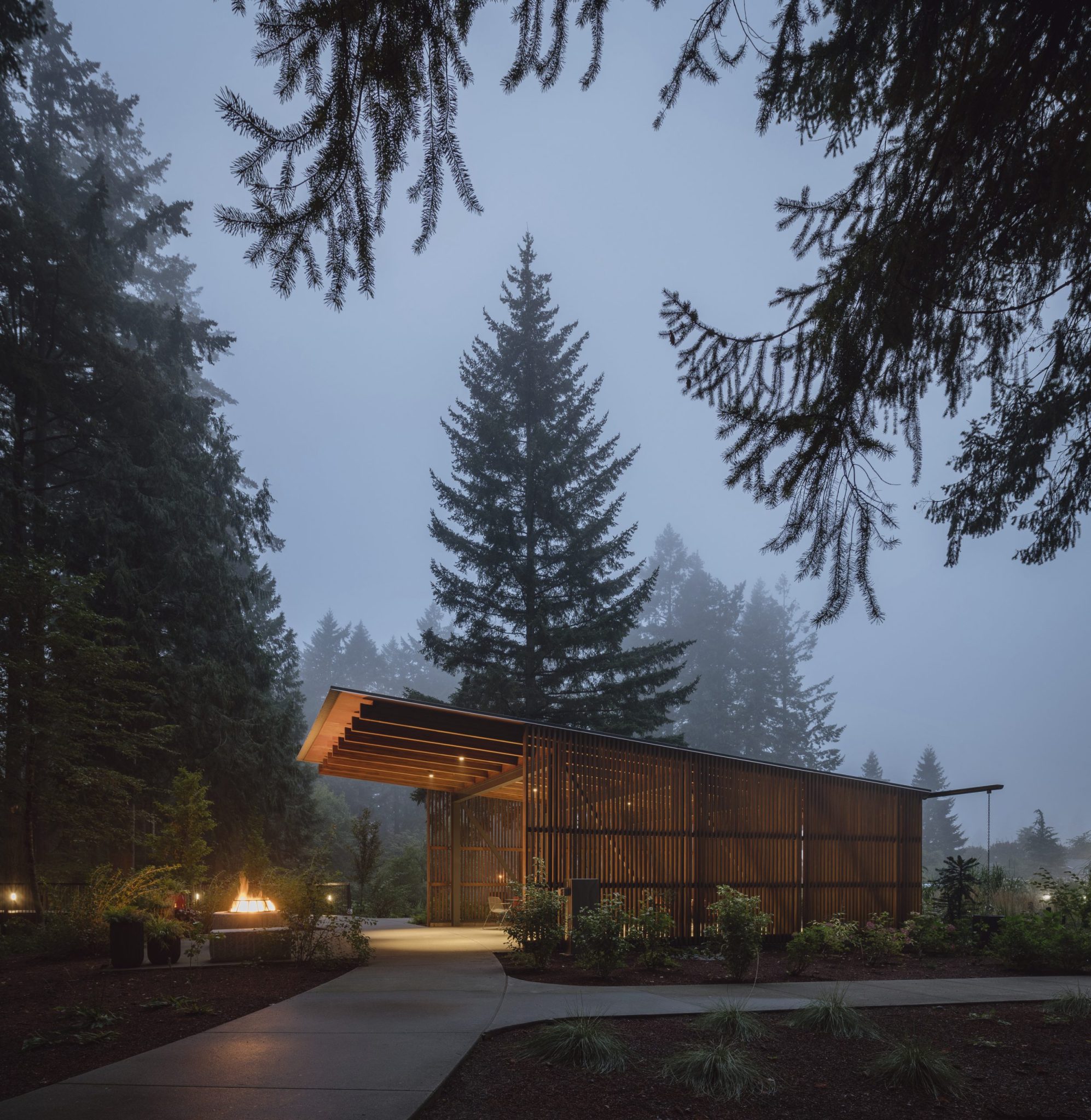 波特兰利奇植物园 · 凉亭设计 / Land Morphology + Olson Kundig – mooool木藕设计网