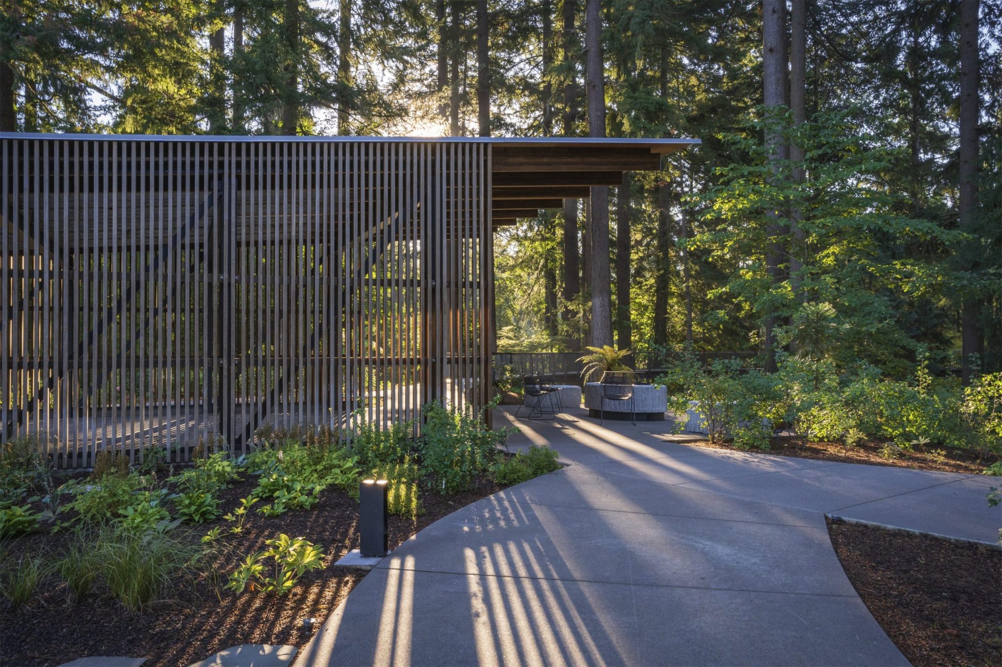 波特兰利奇植物园 · 凉亭设计 / Land Morphology + Olson Kundig – mooool木藕设计网