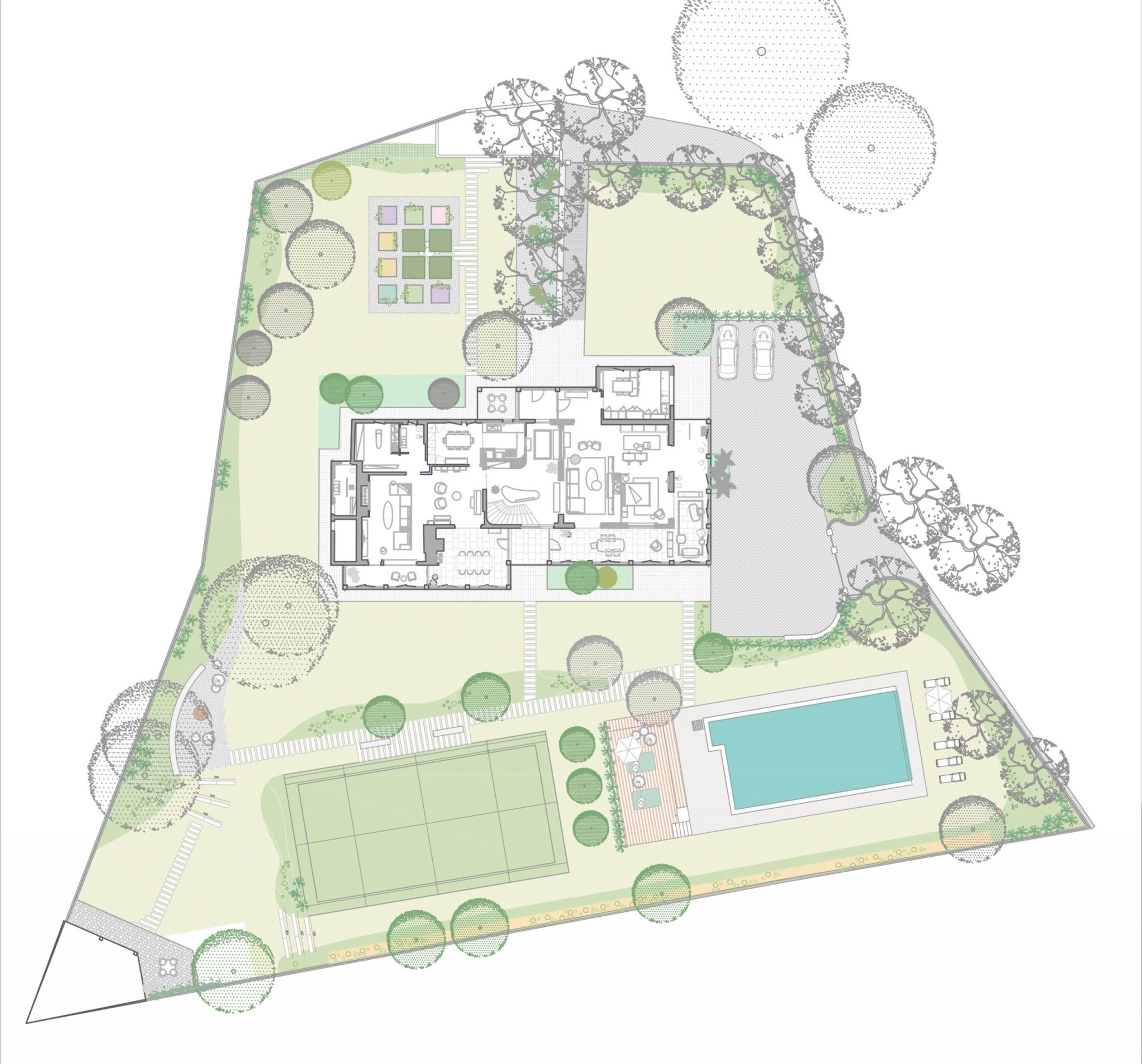 Private garden on the hills by Pool landscape – mooool