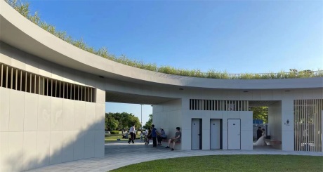Design of Public Toilet in Shenzhen Bay Haifeng Sports Square by CCDI GROUP 21 STUDIO – mooool