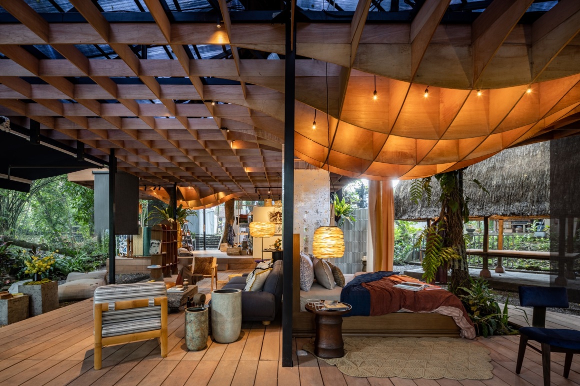 JIA露水展亭，巴厘岛热带森林间的艺术小馆 / DDAP Architect – mooool木藕设计网