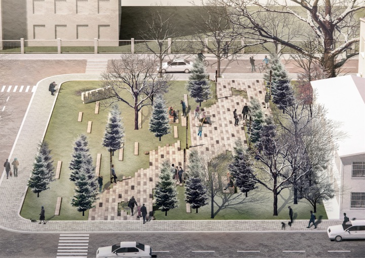 Campus landscape of Northeast Forestry University JinQiaoYuan by Poly ...