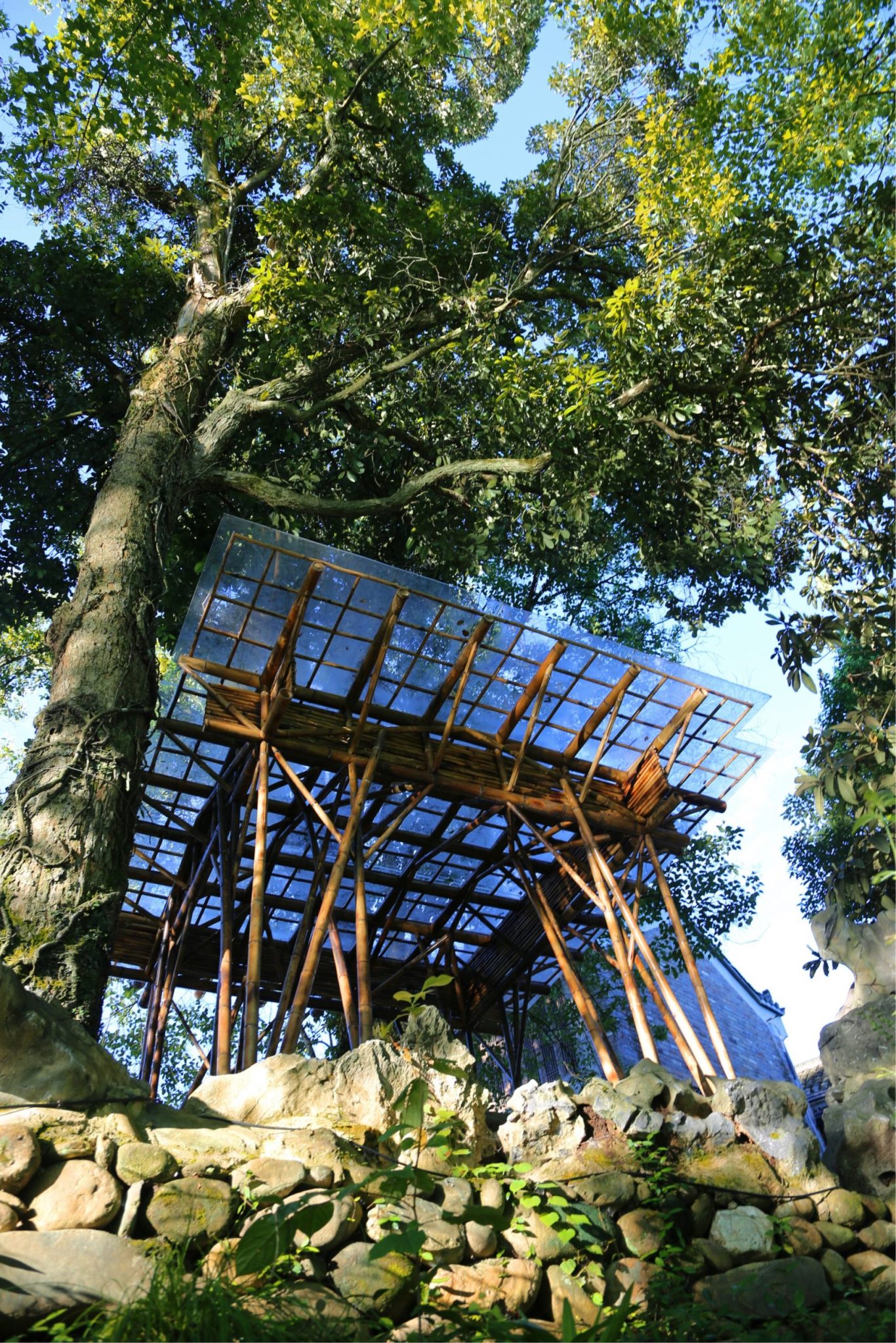 古树下的守候——西塘竹亭 / 孔祥伟工作室 – mooool木藕设计网