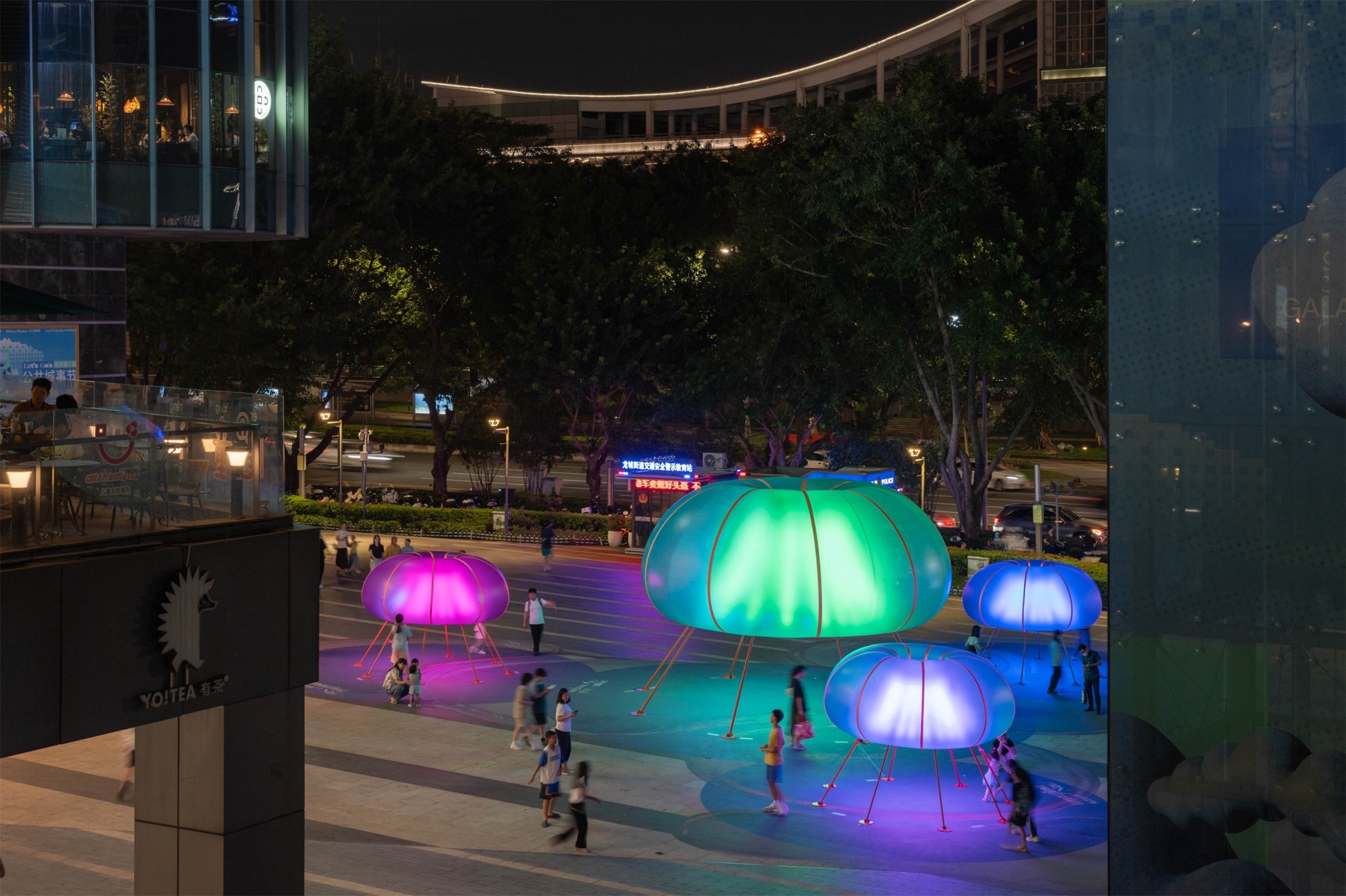 “光之浮想”公共艺术装置 / 大星吉子设计 – mooool木藕设计网