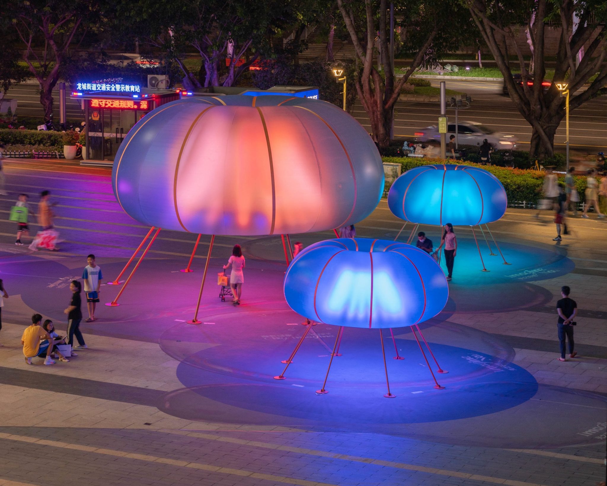 “光之浮想”公共艺术装置 / 大星吉子设计 – mooool木藕设计网