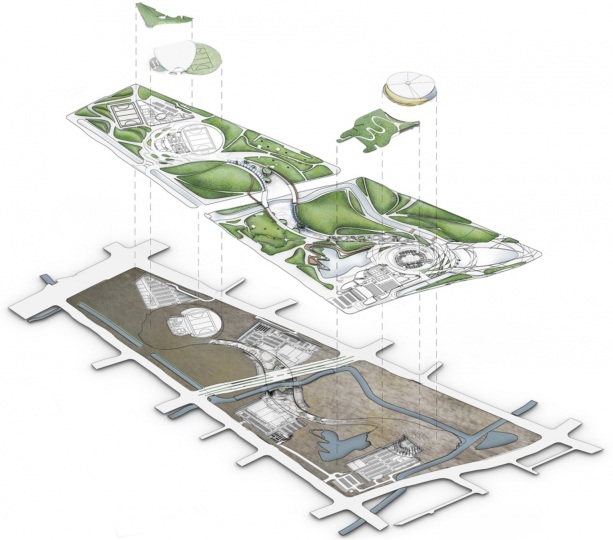 杭州体育公园总体规划：以116英亩的运动公园，重塑杭州城市与生态未来 / Archi-Tectonics事务所 – mooool木藕设计网