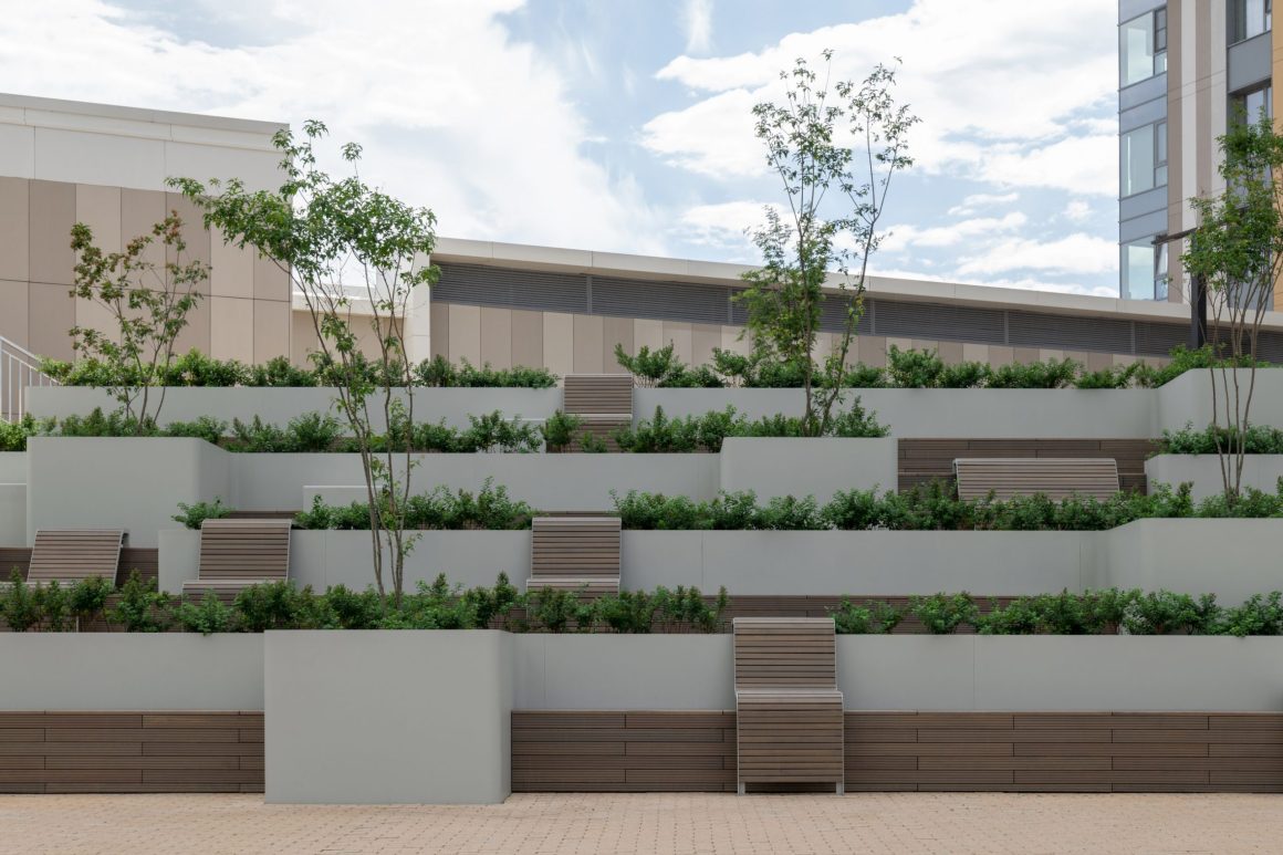 Two points of attraction for residents of a large apartment complex by Basis architectural ...