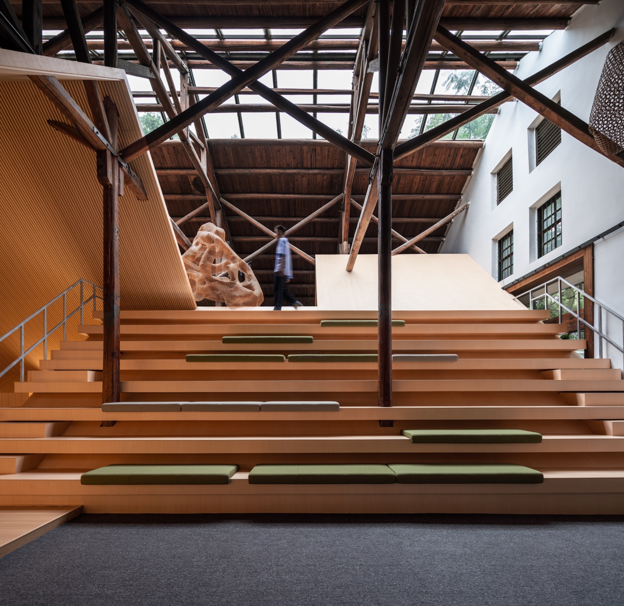 “Warehouse within a Warehouse” Exhibition Center and Media by Ray ...