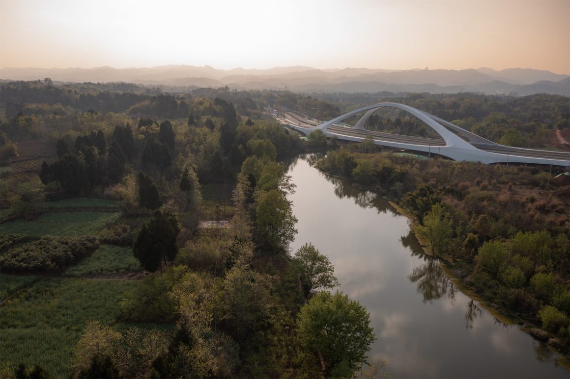 Chengdu West Line Cross-JiangXi River Bridge by Zaha Hadid Architects ...