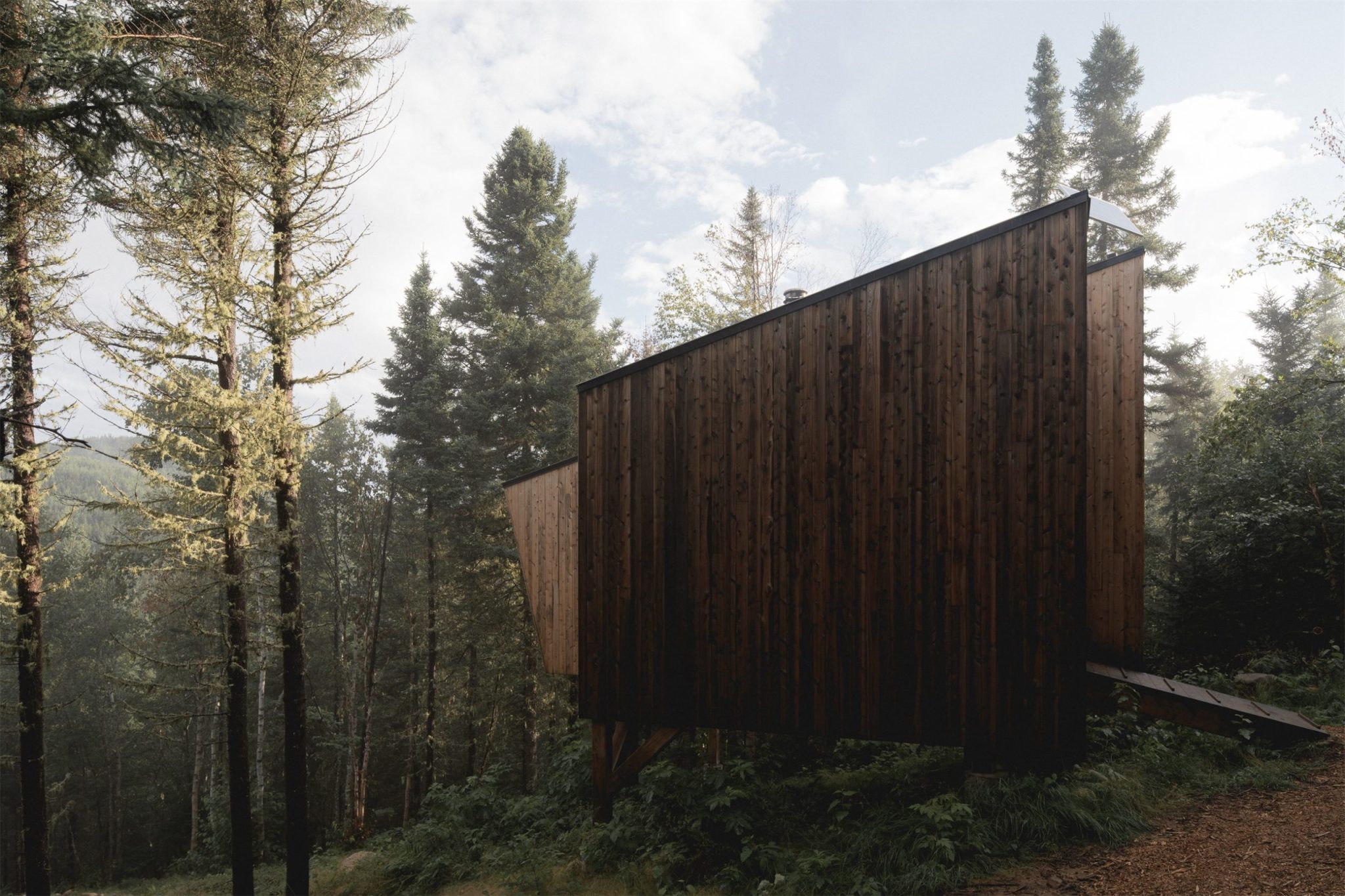 自然取景器 · 森林中的庇护所 / Atelier L’Abri – mooool木藕设计网