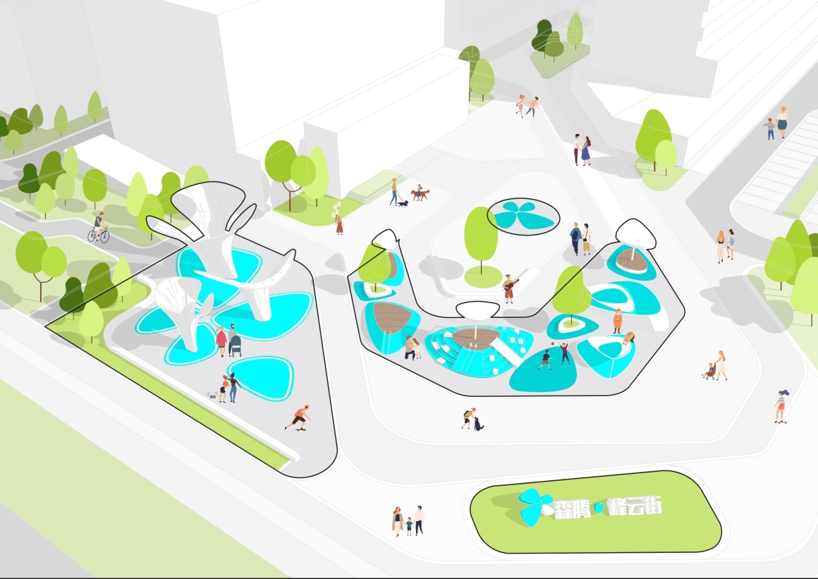 Senteng ·Fengyun Street Plaza Art Installation by HUANXING SPACE – mooool