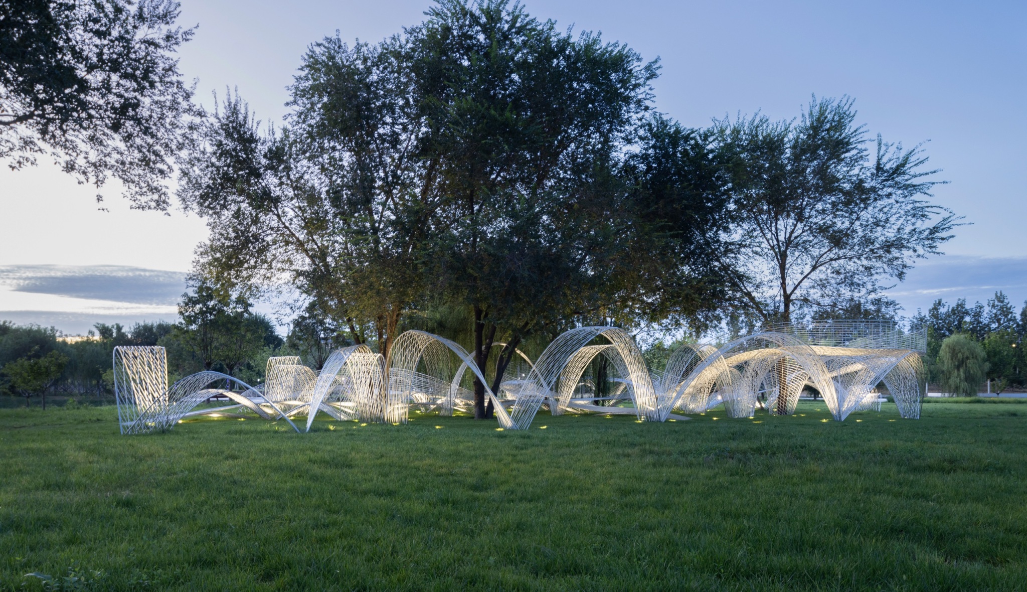 银线当风——北京永定公园飞天概念美术馆 / 孔祥伟工作室 – mooool木藕设计网