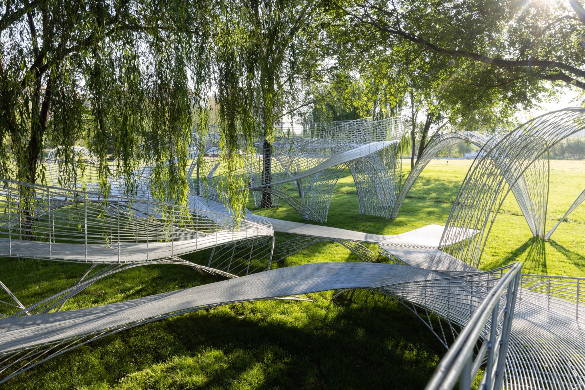 银线当风——北京永定公园飞天概念美术馆 / 孔祥伟工作室 – mooool木藕设计网