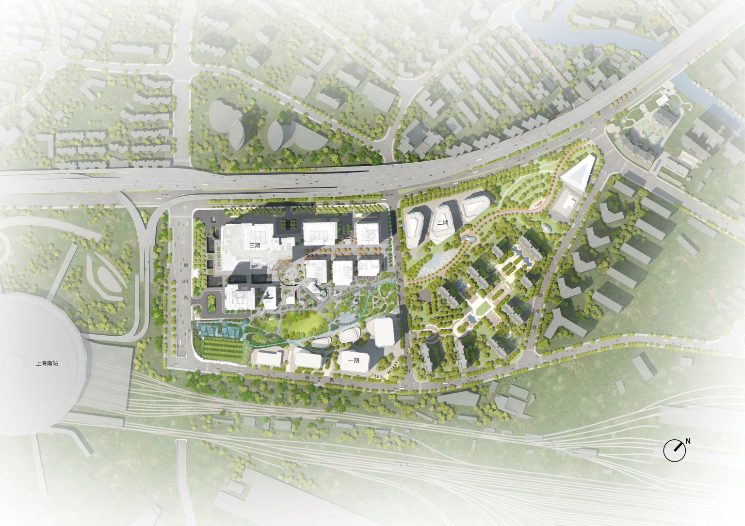 山林中城，上海徐汇万科广场景观实践 / THLA天华景观 – mooool木藕设计网