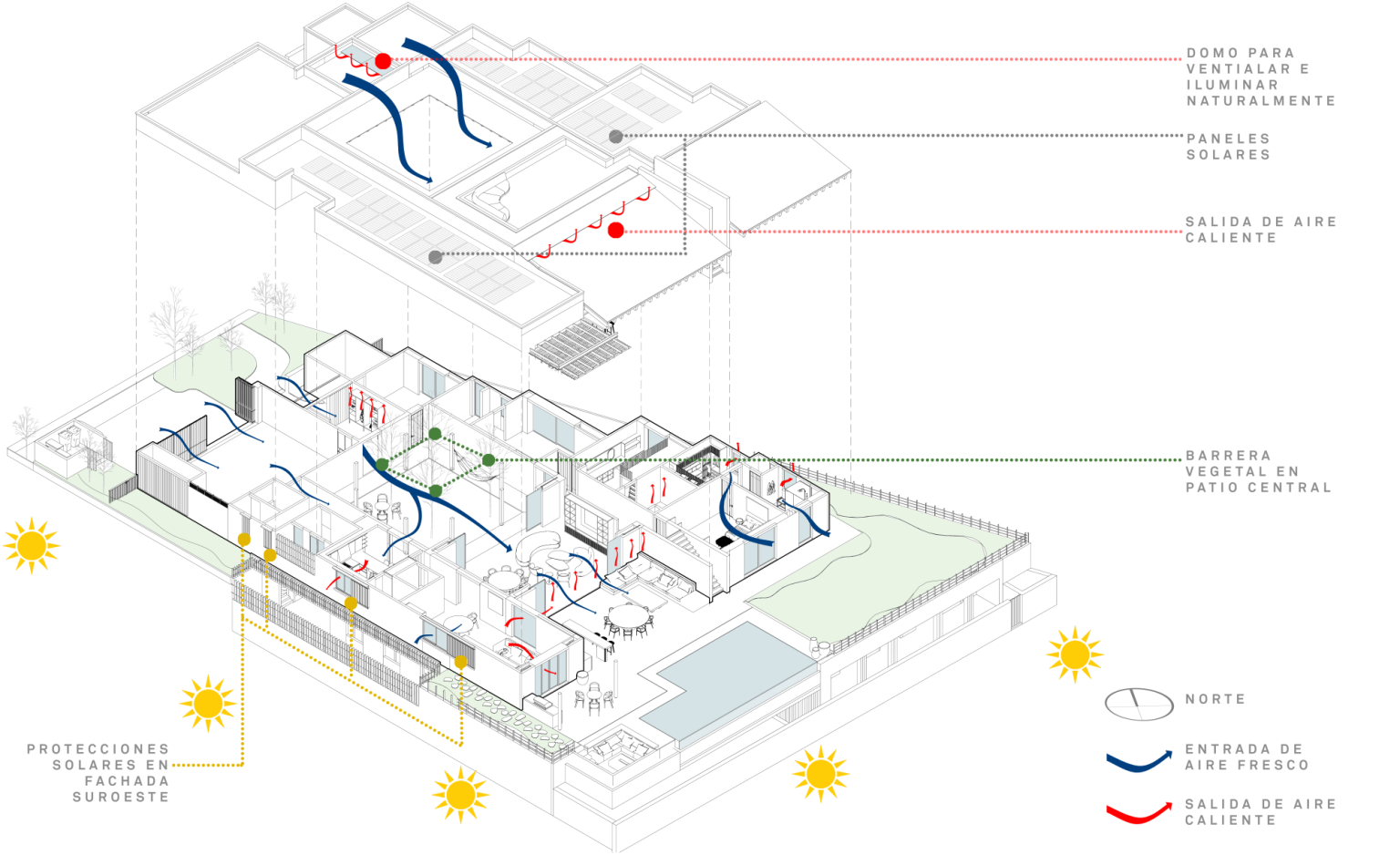 Casa Ananda住宅：以庭院为中心的沙漠度假胜地 / Yturbe Taller de Arquitectura – mooool木藕设计网