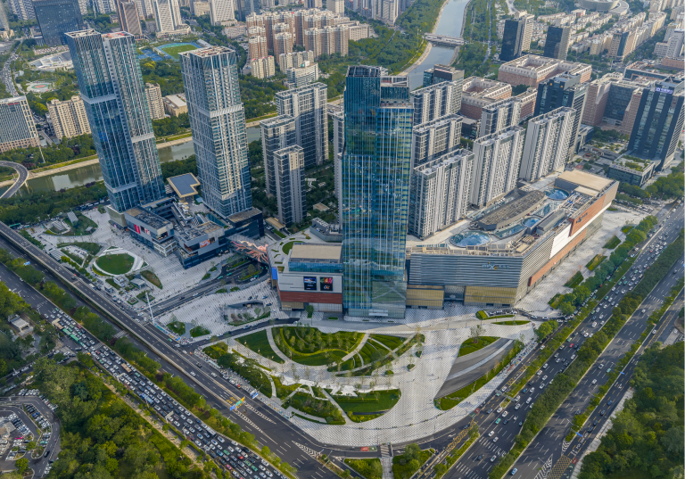 黄河咏调，包罗中原万象，对话世界风尚：郑东万象城 / PLAND博度景观设计 – mooool木藕设计网